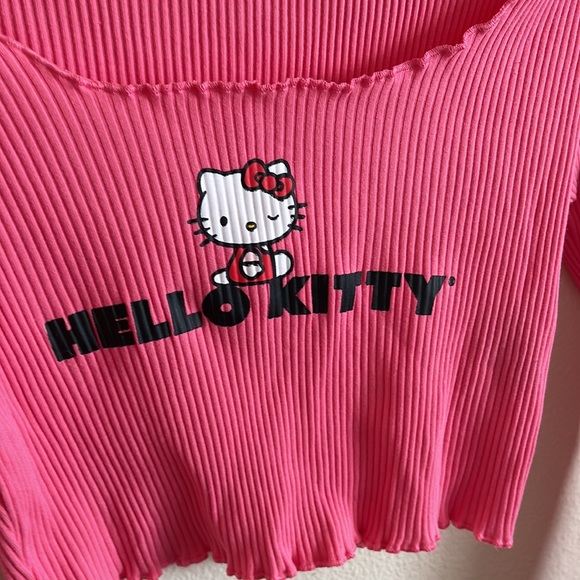 SHEIN | Tops | Hello Kitty X Shein Ribbed Crop Top | Poshmark